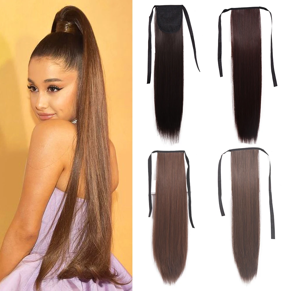 Azqueen Hair Tail False Hair 22" Ponytail In Straight Clip Hairpiece ...