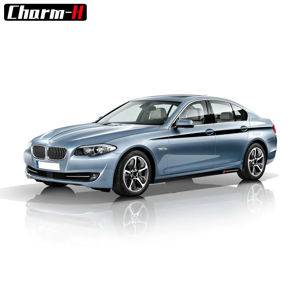Car Styling M Performance Accent Side Stripes Decals Side Skirt ...