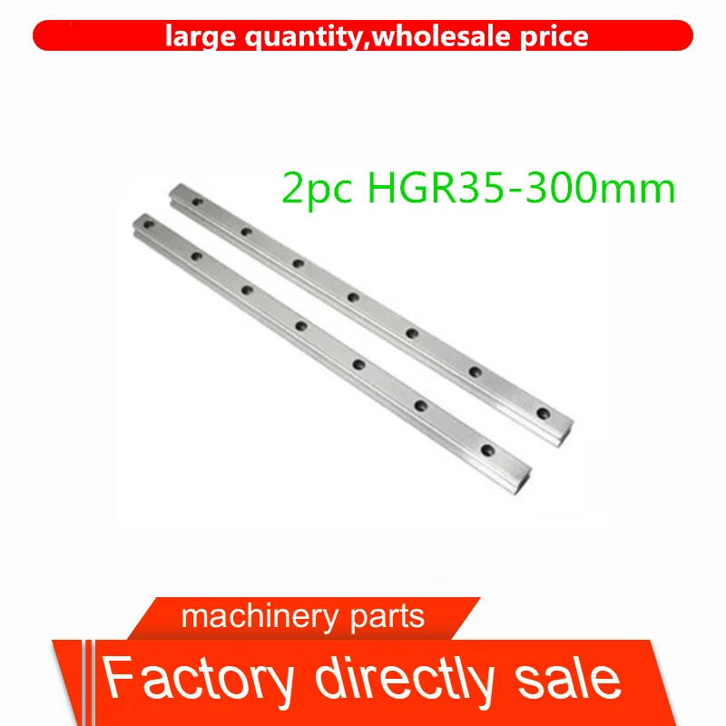 2pc HGR35 HGH35 Square Linear Guide Rail width 35mm length 300mm CNC ...