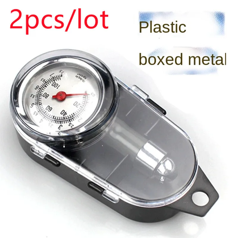 2pcs-lot-Mechanical-Stainless-Steel-High-Precision-Tire-Pressure-Gauge ...