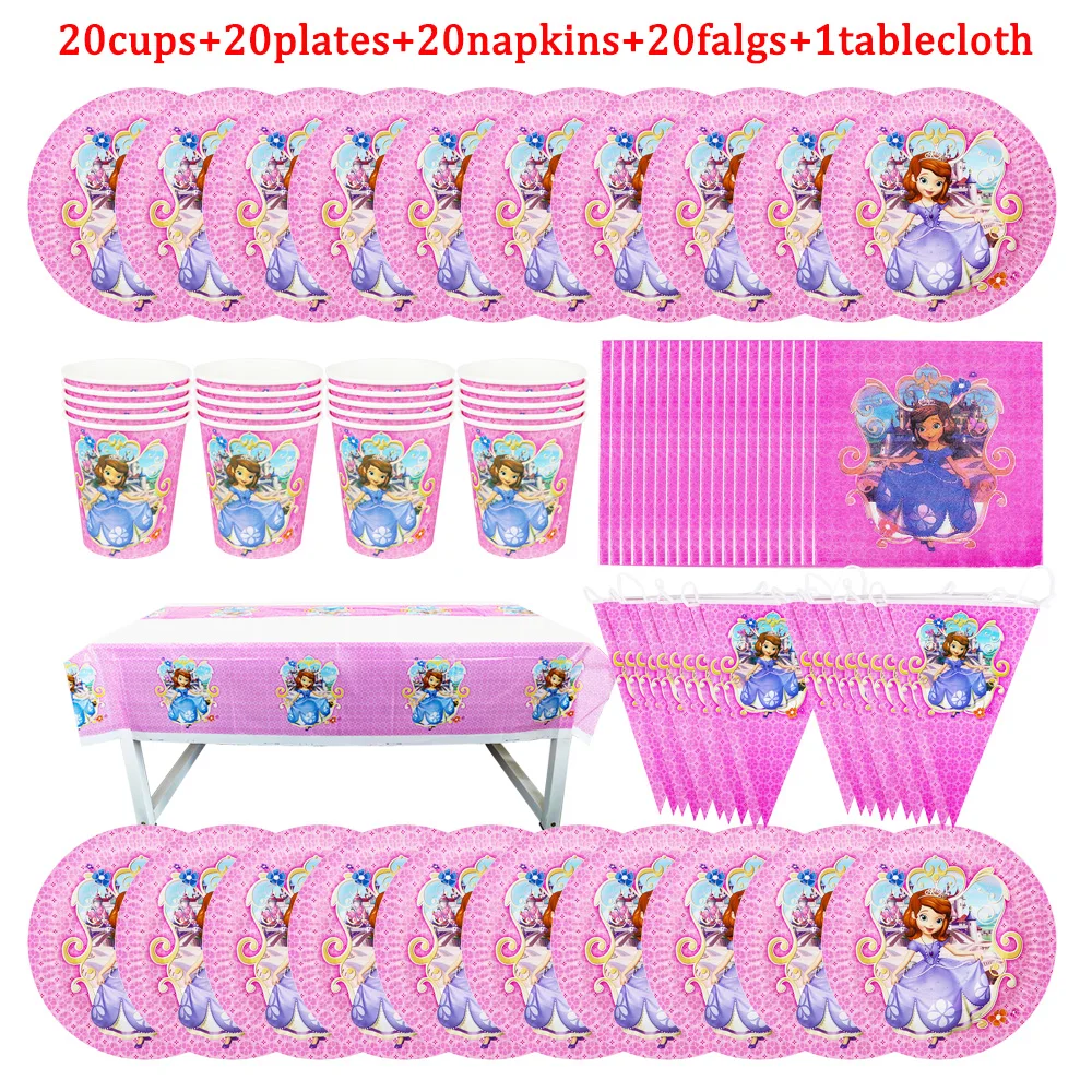 Disney Juego de vajilla para fiesta temática de primer cumpleaños, suministros de decoración ...