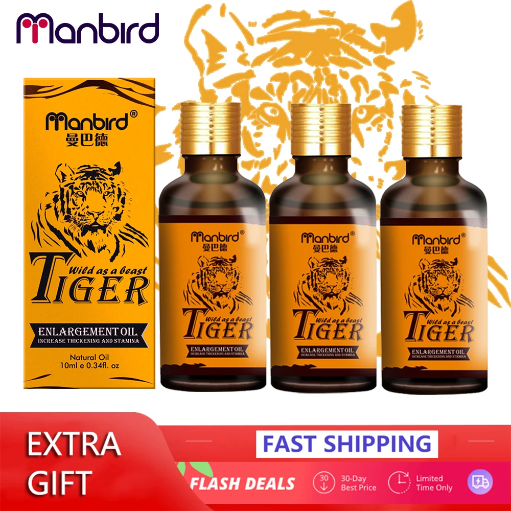 3pcs Manbird Penis Enlargement Oil Increase Growth Big Dick 100% ...