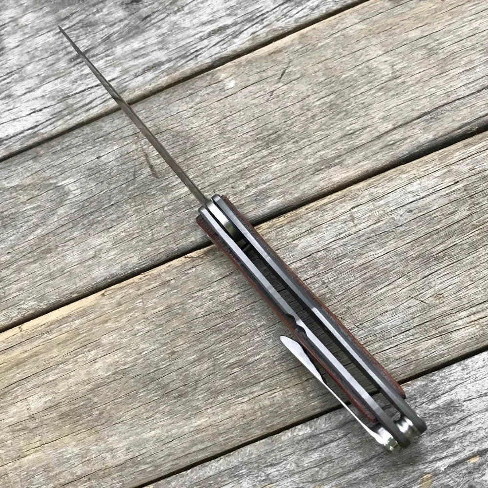 LDT CR Складной нож 440C Лезвие стали черное дерево ручка Открытый тактический охотничий кемпинг ...