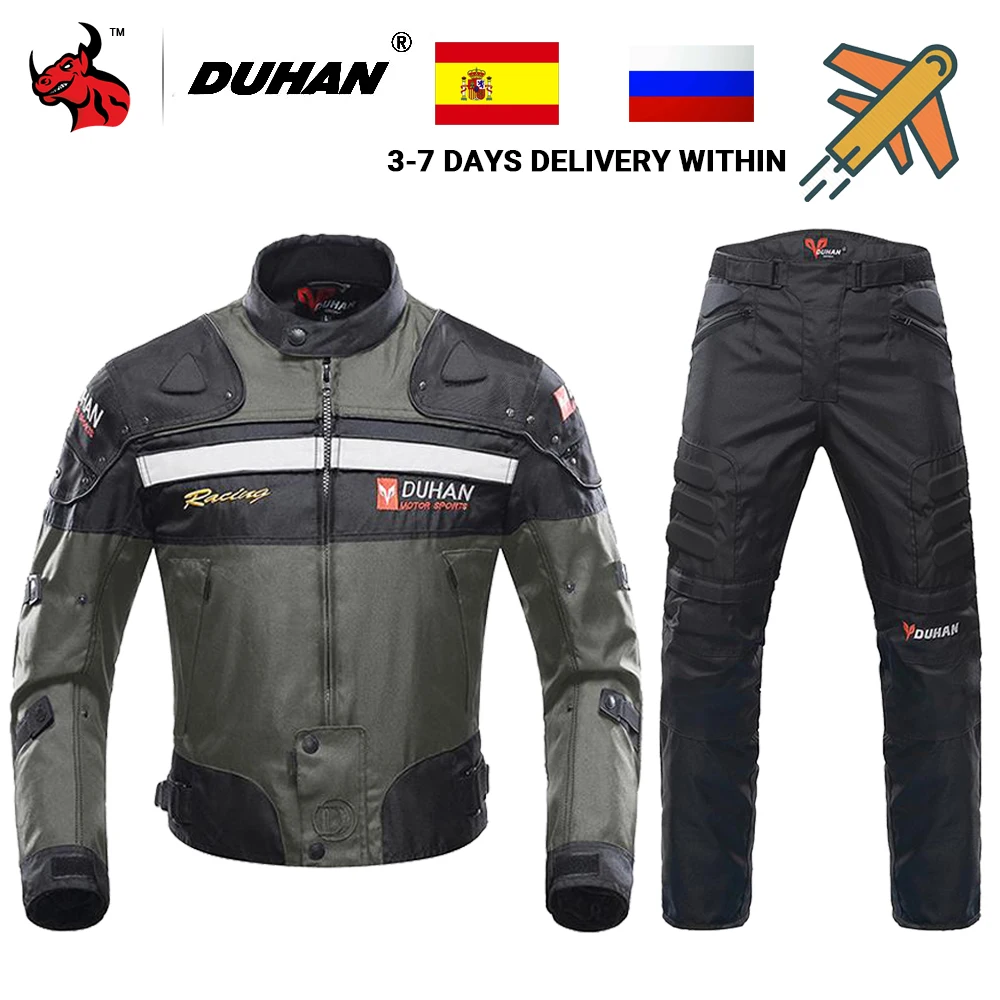 DUHAN Motorcycle Jacket Men Jaqueta Motociclista Motorbike Riding ...
