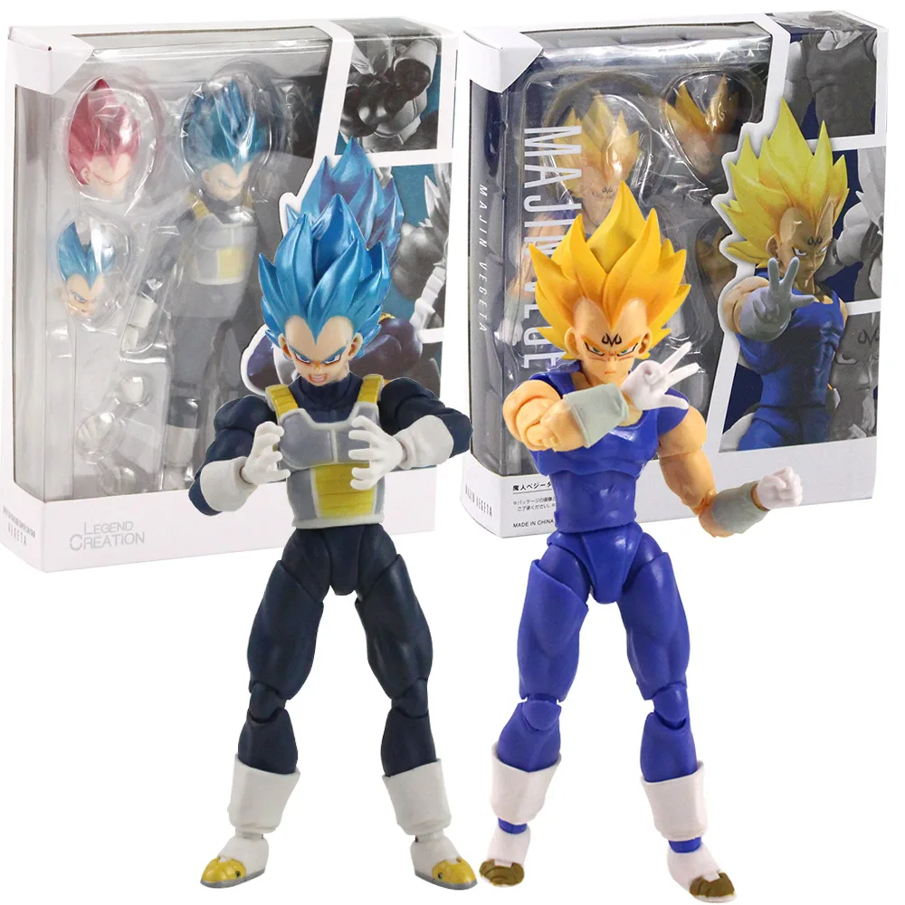15cm Dragon Ball SHFJoint Moveable Vegeta Goku PVC Action Figure ...