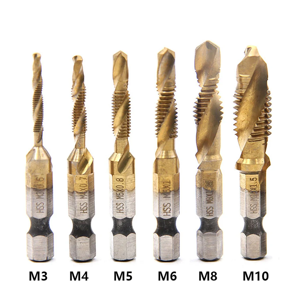 FILIERE - BUSE DE FILAGE - TARAUD,Gold M6 M8 M10--Mèches à tige ...
