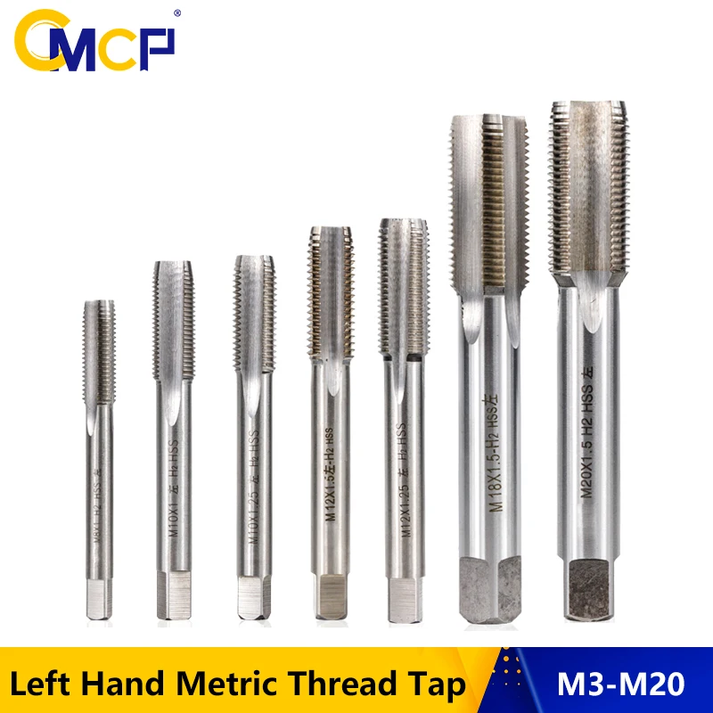 Cmcp 1pc Left Hand Metric Thread Tap Hss Screw Tap Drill Bit Machine ...