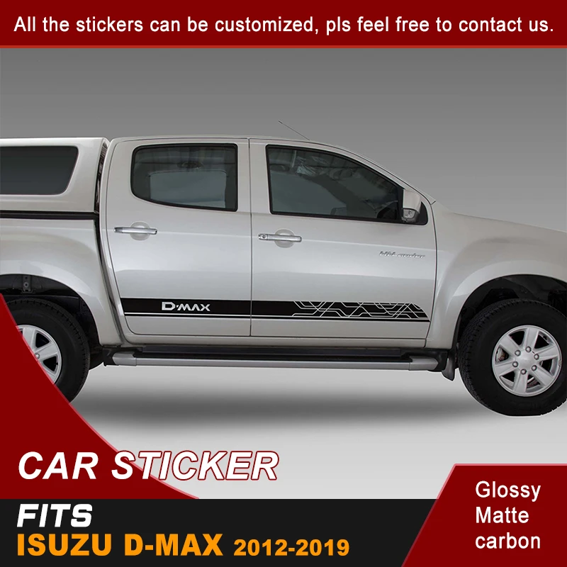 car-decals-2-Pieces-side-door-d-max-stripe-graphic-Vinyl-car-sticker ...
