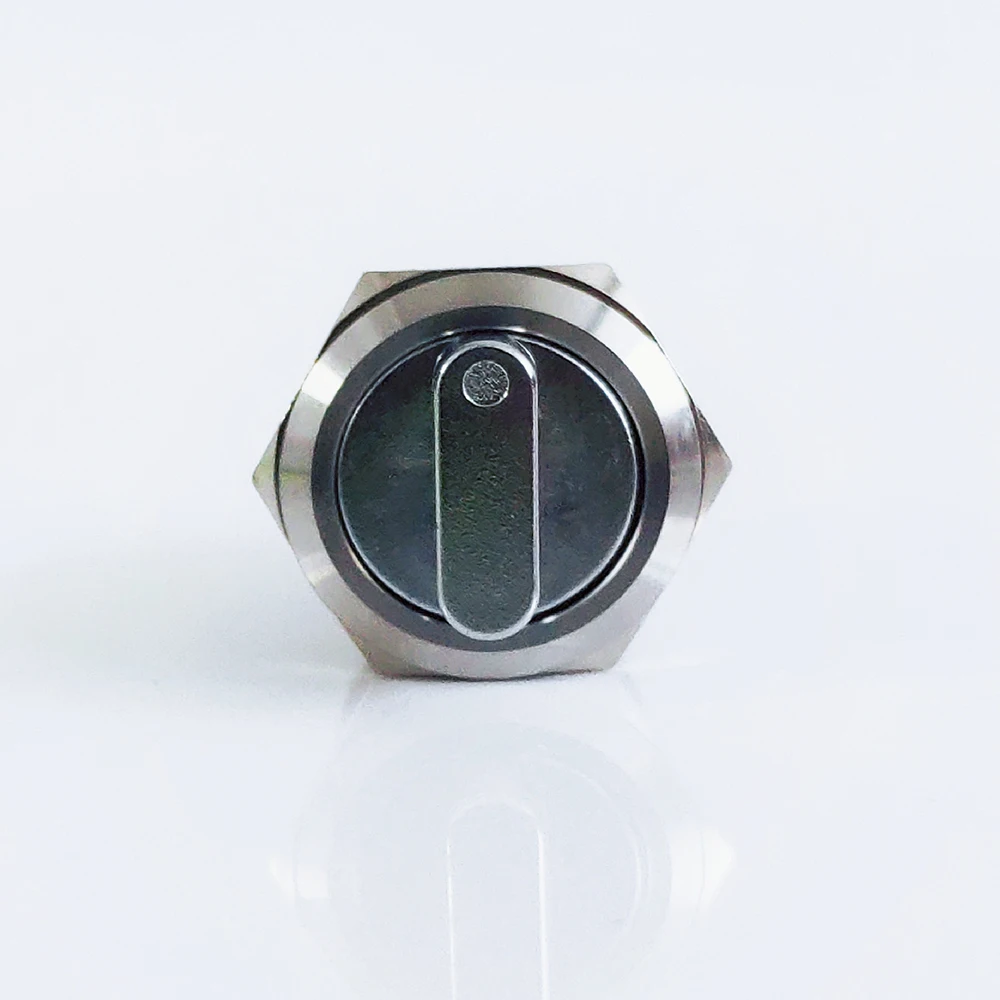 Color: 2 positions-3 pins, Voltage: self-lock, Size: 1NO1NC 19mm metal ...