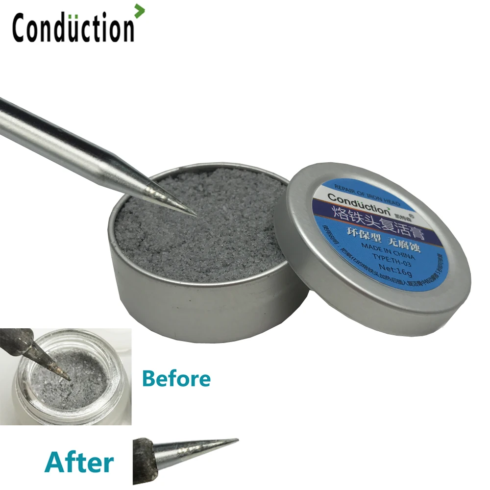 ENSOM-Electrical-Soldering-Iron-Tip-Refresher-solder-Cream-Clean-Paste ...