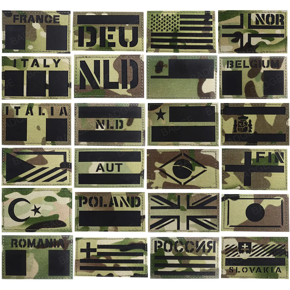 Multicam Flag France Spain America Canada Israel Au Nl Uk Police ...