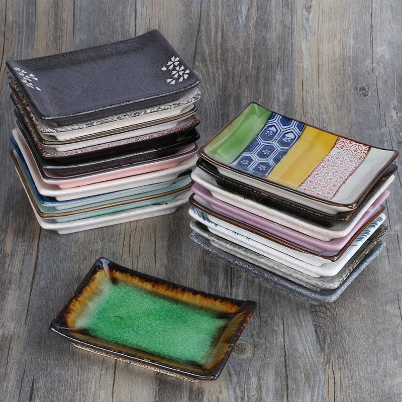 Underglaze-Ceramic-Plate-Sushi-Porcelain-Dish-Dessert-Plates-Salad ...