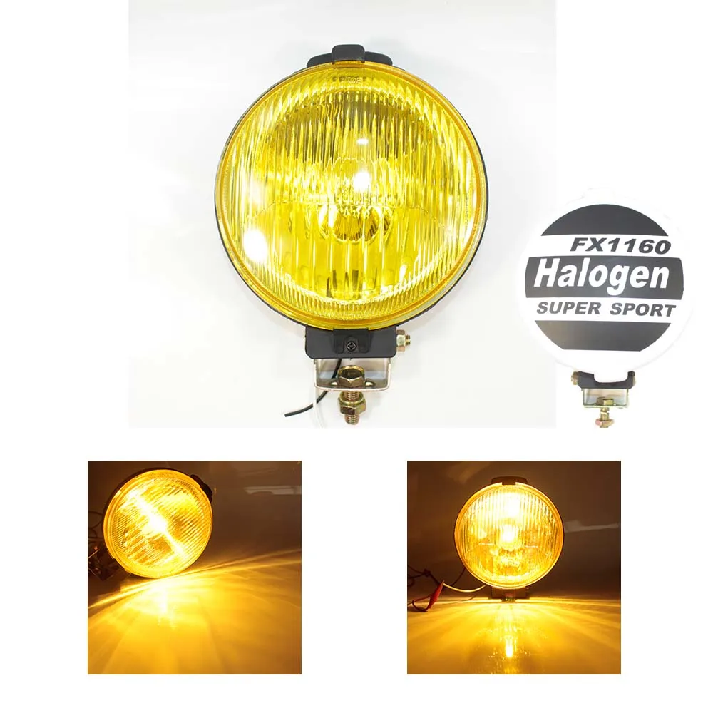 6 Inch Yellow Glass Suv Auto Driving Fog Light - Light Bar/work Light ...