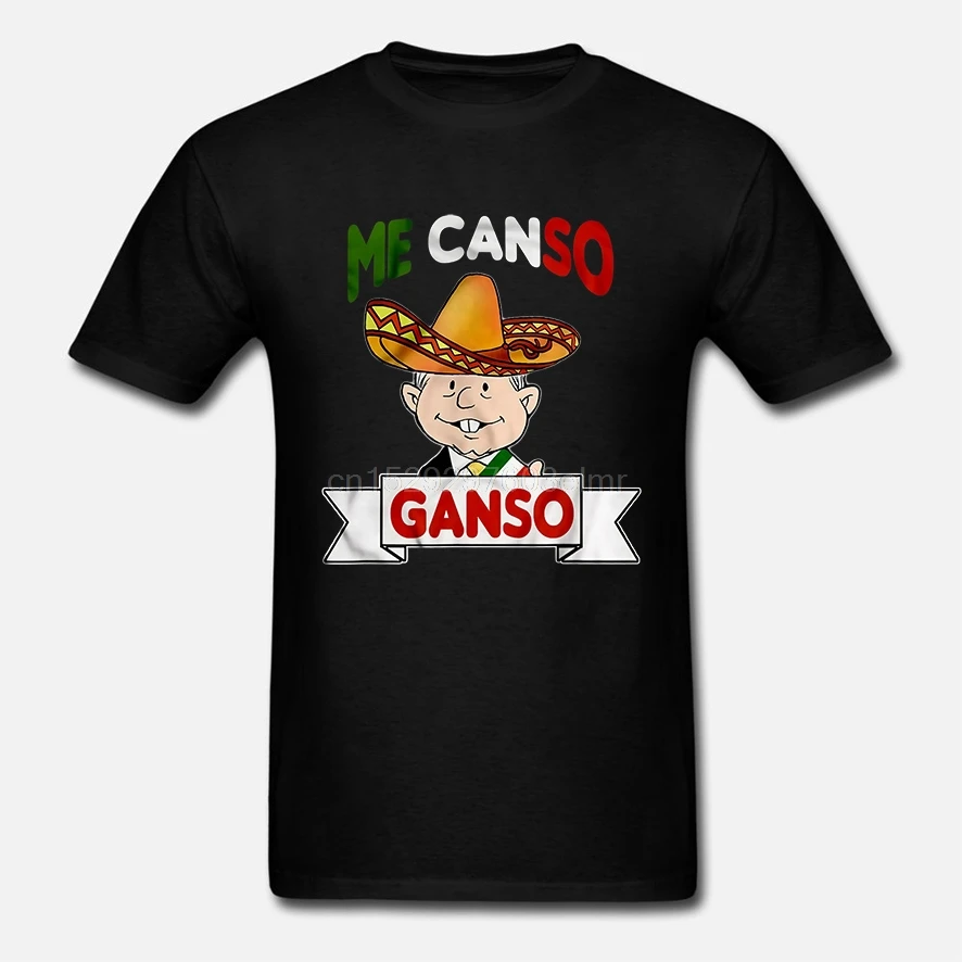 Me Canso Ganso AMLO Chibi mexicano Linda camiseta negra regalo para ...