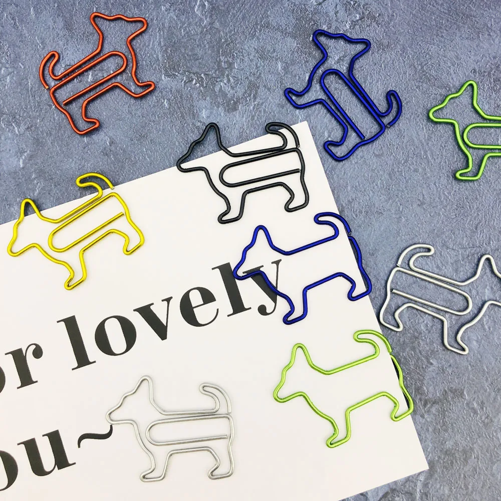 Paper Clips Dog | Set Paper Clips | Box Paper Clips | Paperclip ...