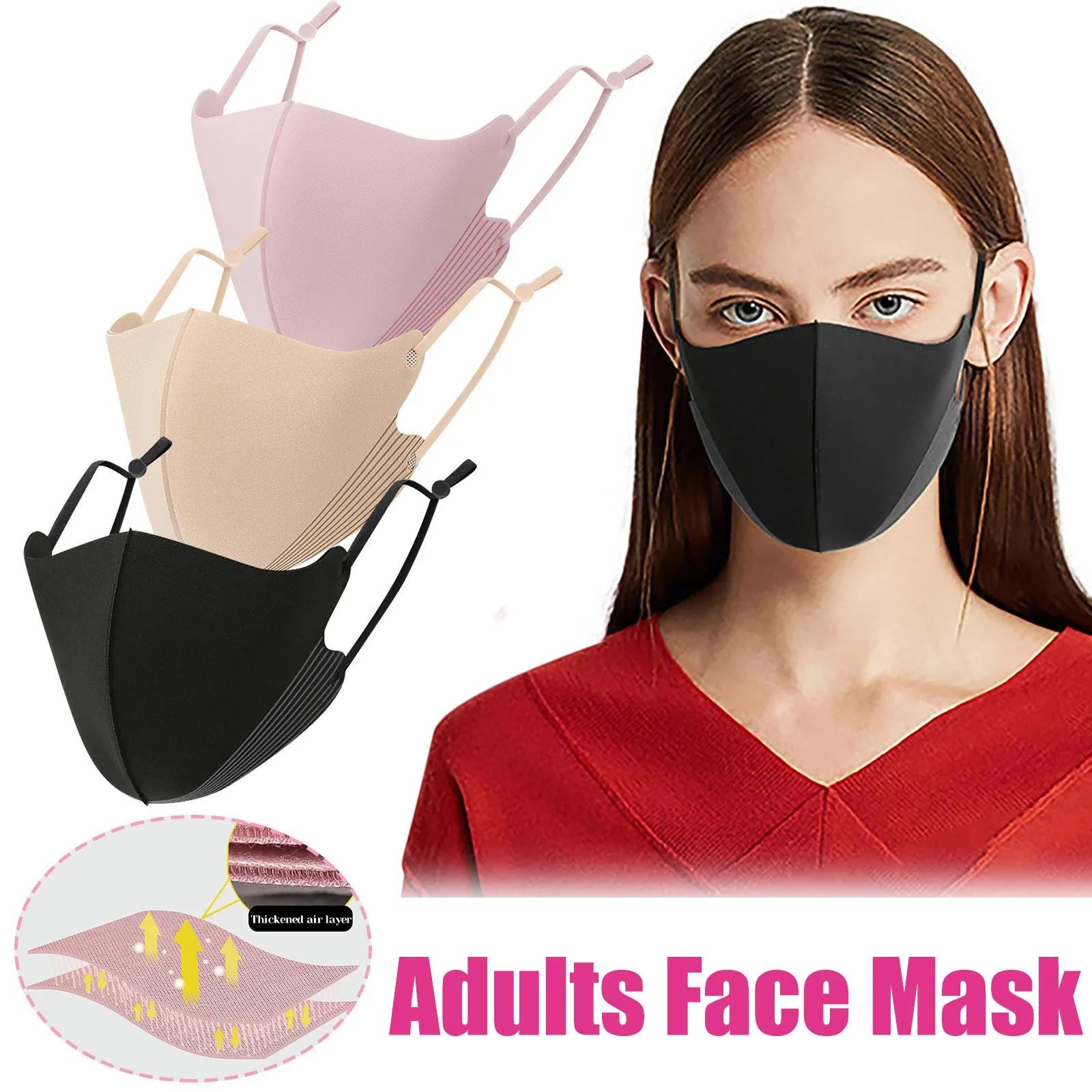 Men Women Reusable Fashion Face Mask For Adults Masques Cubre Bocas ...