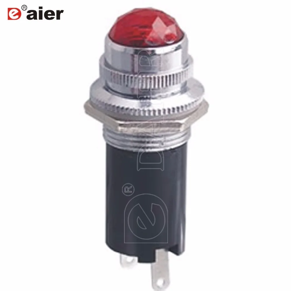 50PCS DR016 Jewel Shape LED Indicator Lamp 12V/6V/24V Pilot Lights 13MM ...