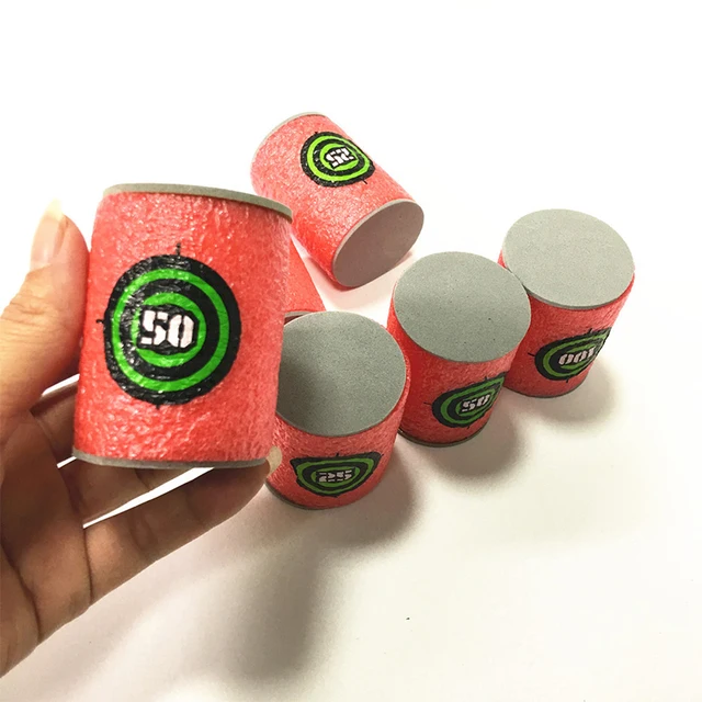7.2cm 100pcs For Nerf Soft Bullets Darts Round Head Refill Sponge Darts ...