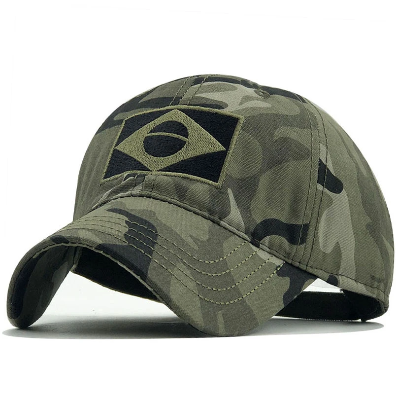 New Tactical Baseball Cap Men Summer Brazil Flag Sun Protection ...