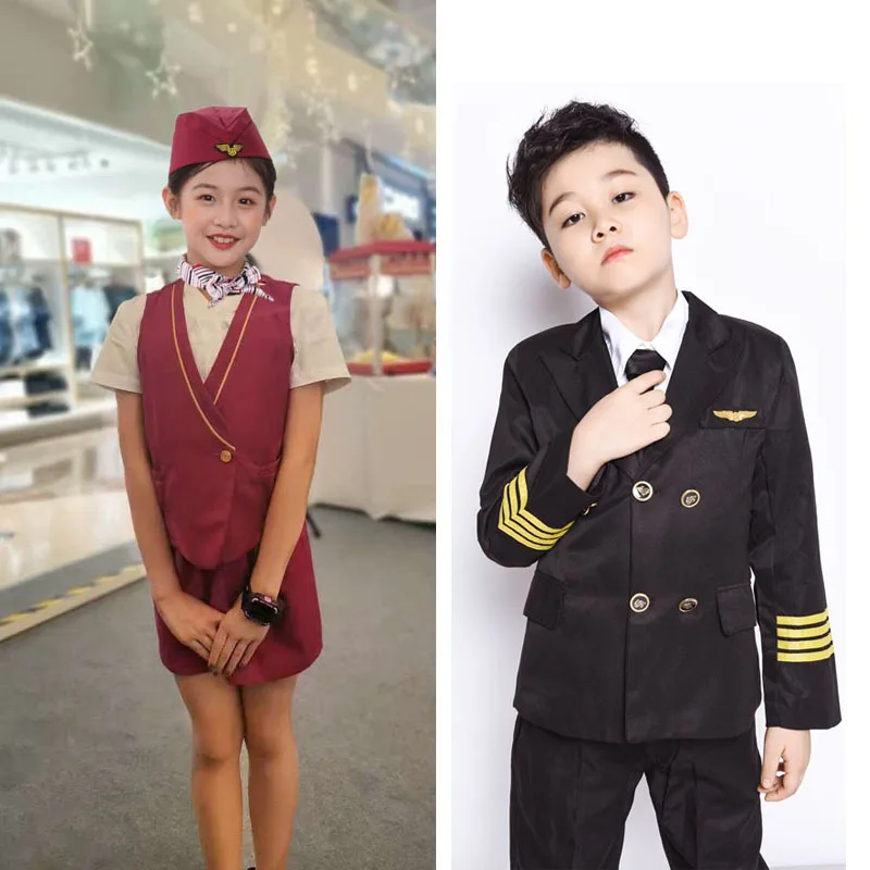 Flight Attendant Costume For Kids