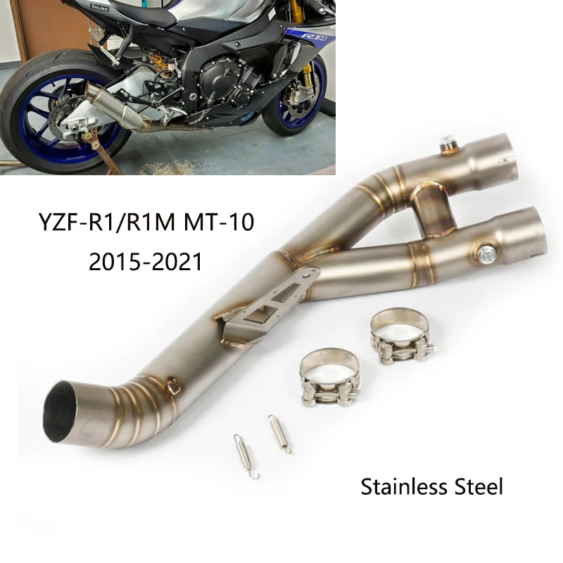 For Yamaha YZF R1 YZF R1M MT 10 2015 2021 Exhaust Pipe Motorcycle ...