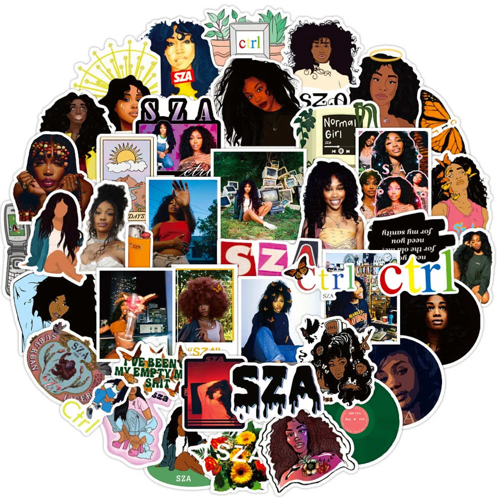 10-30-50PCS-Singer-SZA-Graffiti-Stickers-Classic-Toy-Fridge-Luggage ...