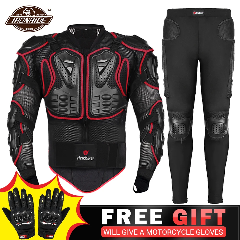 Full-Body-Motorcycle-Jacket-Pants-Moto-Motocross-Racing-Suit-Motorcycle ...