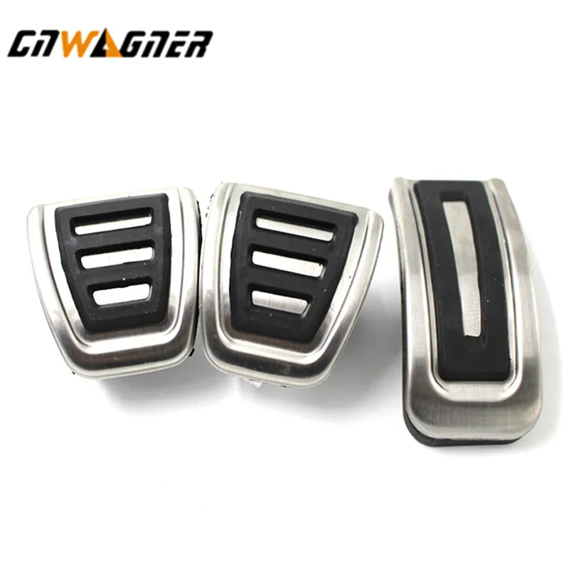3Pcs/Set Car Clutch Accelerator Pedal Footrest Pad Covers For Skoda ...