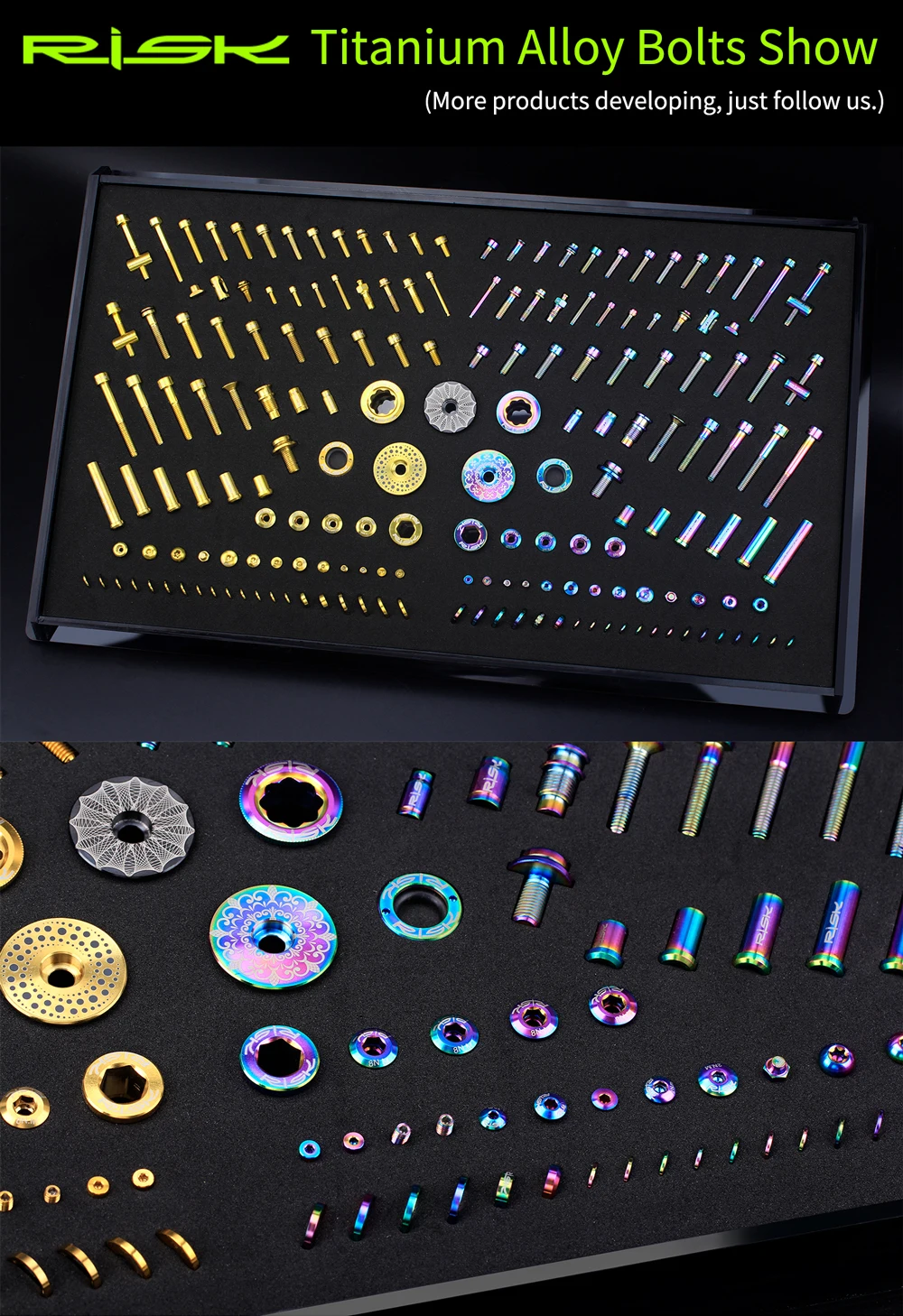 Entretien cycle,jeu de vis de fixation en alliage de titane M7000 M8000 ...