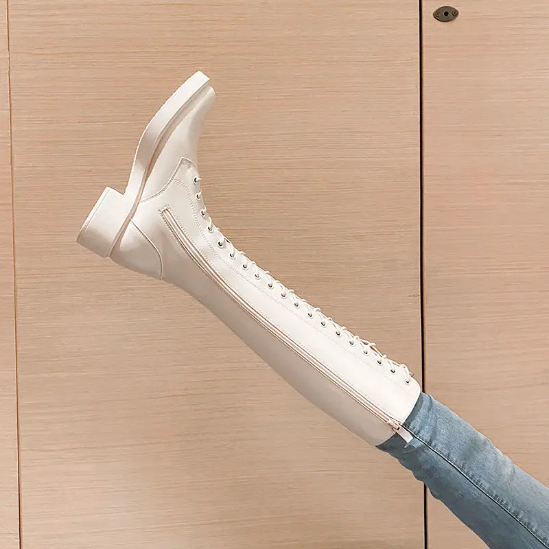 2021-New-Thicken-Winter-Knight-Boots-Women-Knee-High-Long-Square-Heel ...