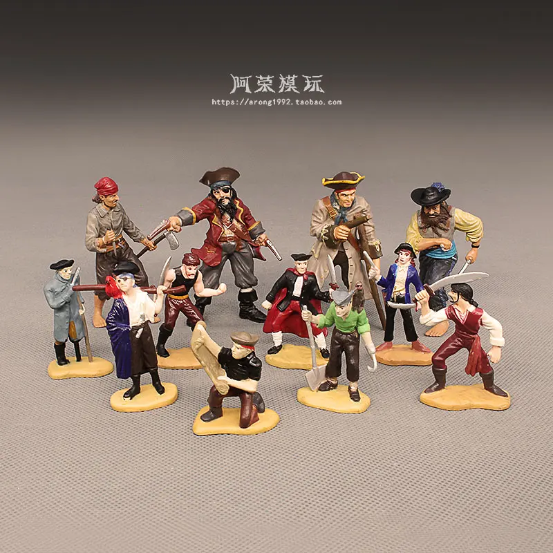 The-Caribbean-Pirates-Anime-Figures-Miniature-Ornaments-Fighting-stance ...