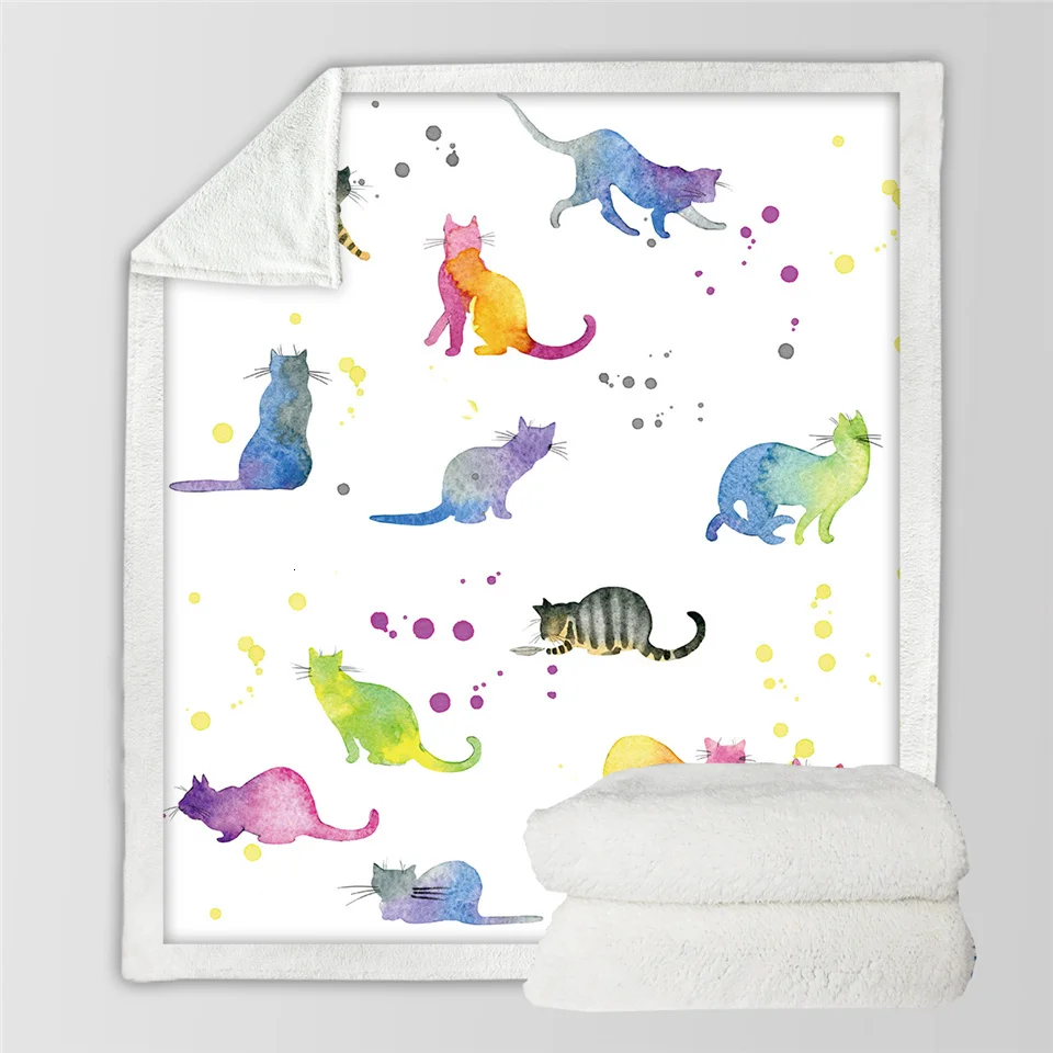 Various Cat Design Throw Blankets FREE Ship USA The Great Cat Store