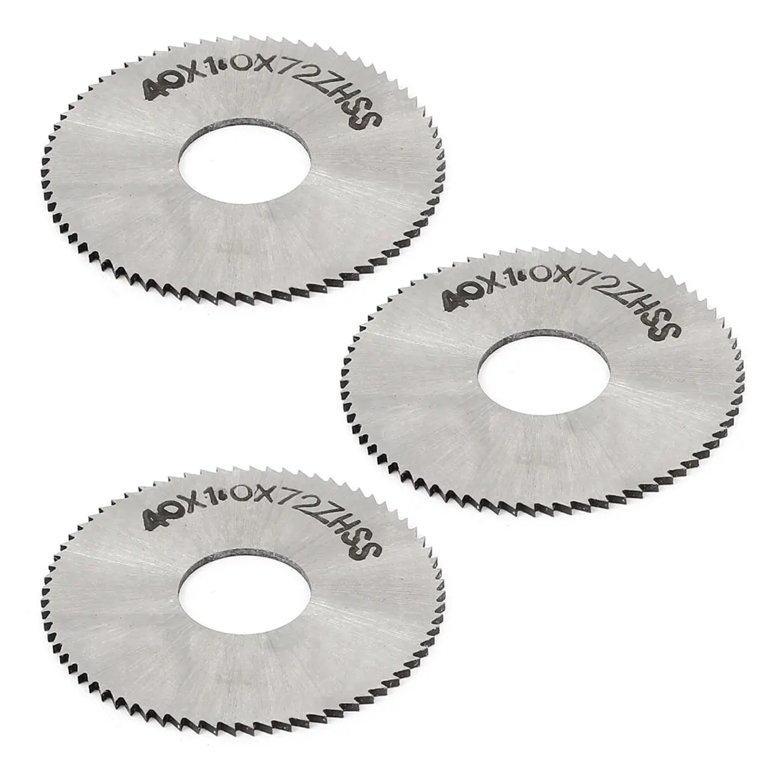 uxcell 3pcs 40mm Dia 1mm Thickness 72 Teeth HSS Slitting Saw Cutter ...