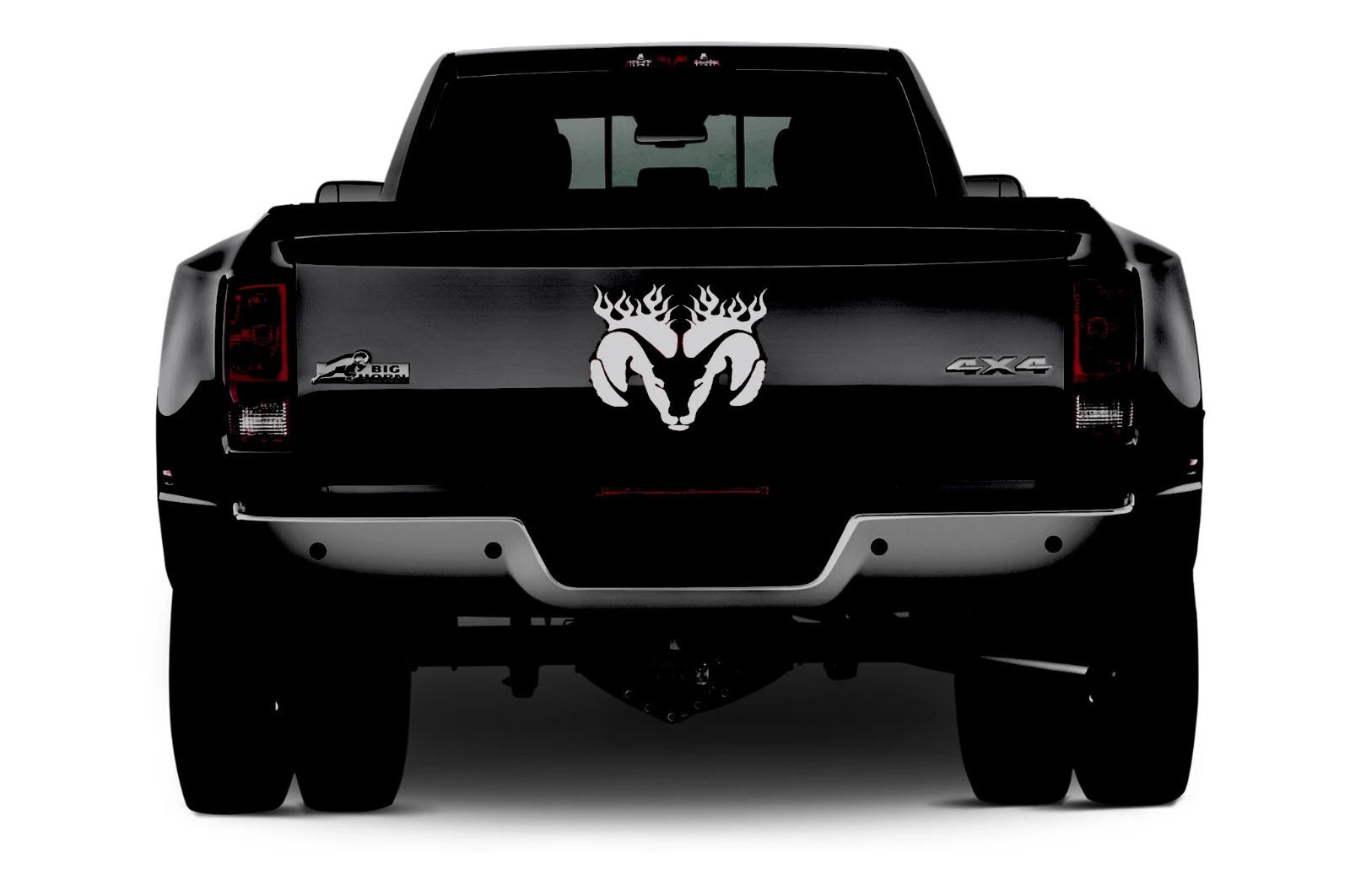 Para coche camión Calcomanía para ventana Dodge Ram blanco|Pegatinas ...