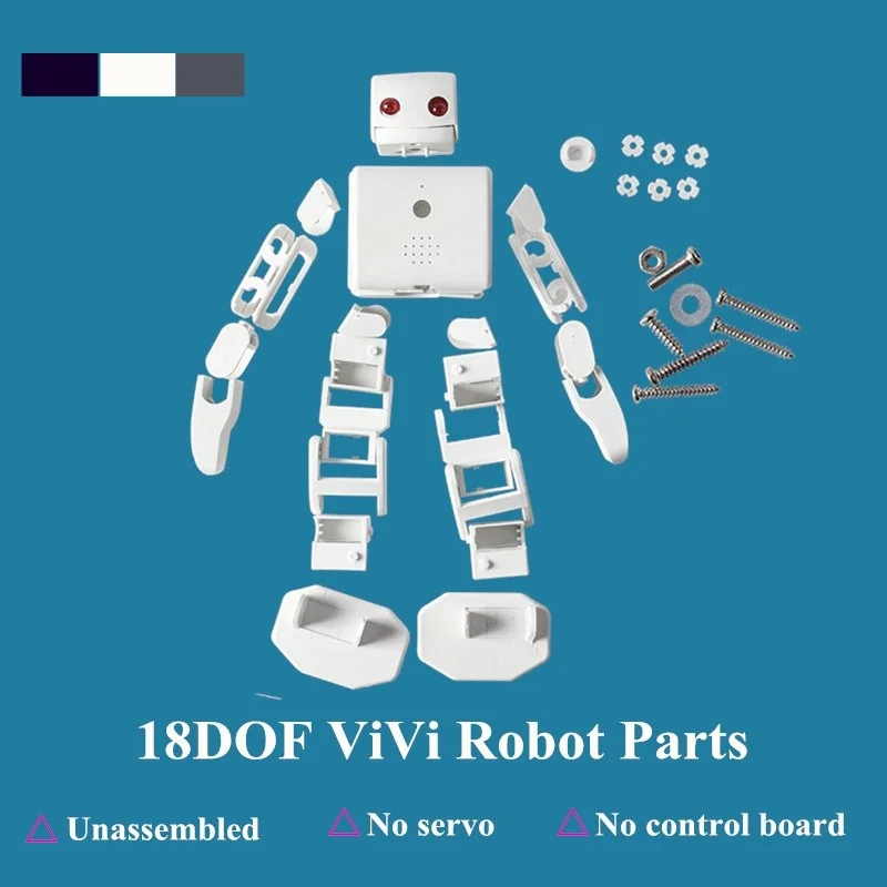 Doit humanoid vivi robot ple2,18 dof,arduino 3d plen 2用プラスチックフレーム,オープン ...