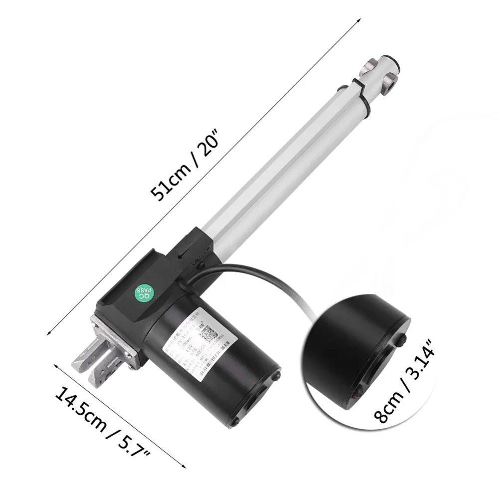 400mm Fast-Extending Sensitive Stable 200-500mm DC 12 Volt Linear ...