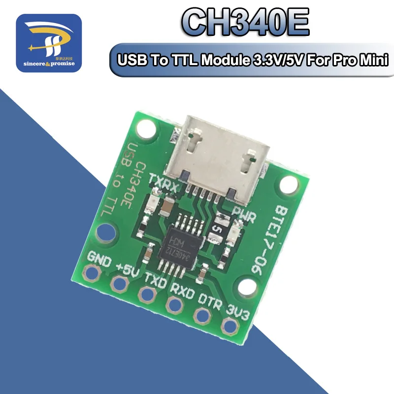1PCS CH340E MSOP10 USB to TTL Serial Converter, 5V/3.3V Alternative ...