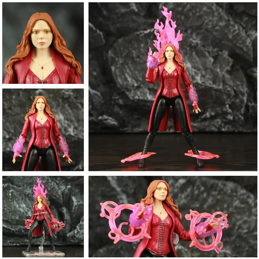 Marvel Scarlet Witch 6" Movie Action Figure Wanda Django Maximoff ...
