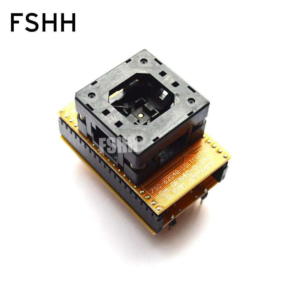 Open-Top-QFN40-to-DIP40-Programming-Adapter-WSON40-DFN40-MLF40-QFN40 ...