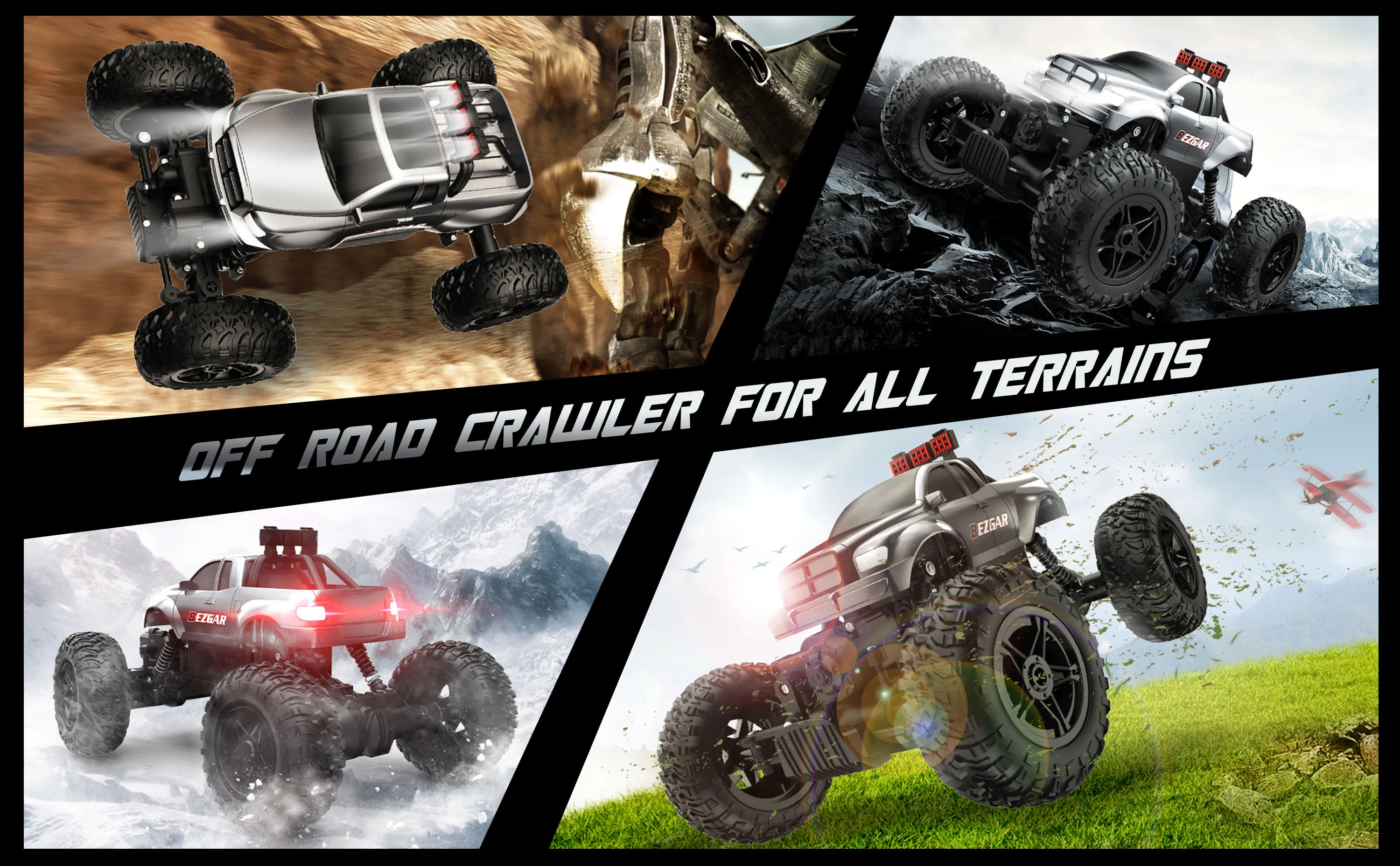 Couleur GREY-ONE BTR voiture telecommandé BEZGAR TC141, voitures ...