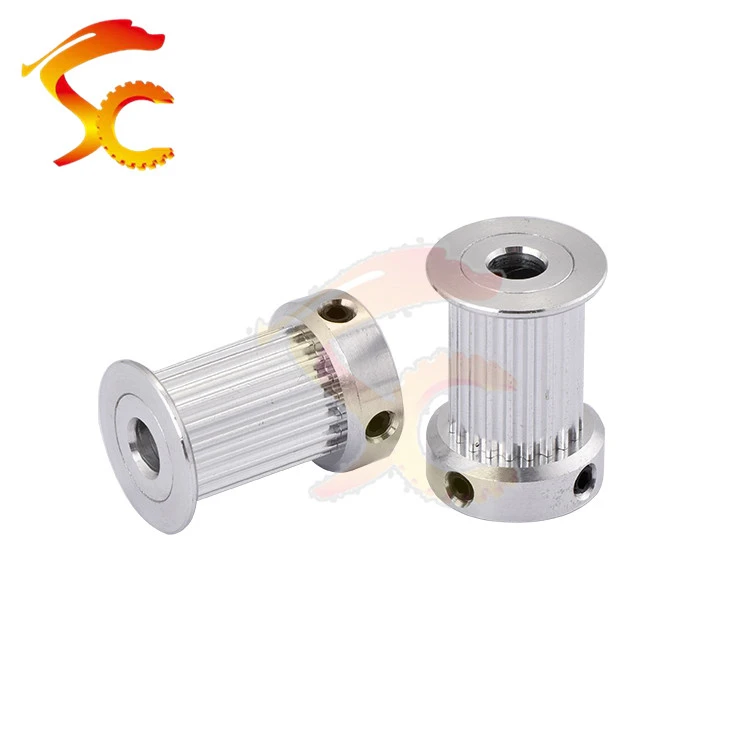 2pcs/lot Gt2 Timing Pulley Gt2 20 Teeth Bore 5mm For Belt Width 15mm ...