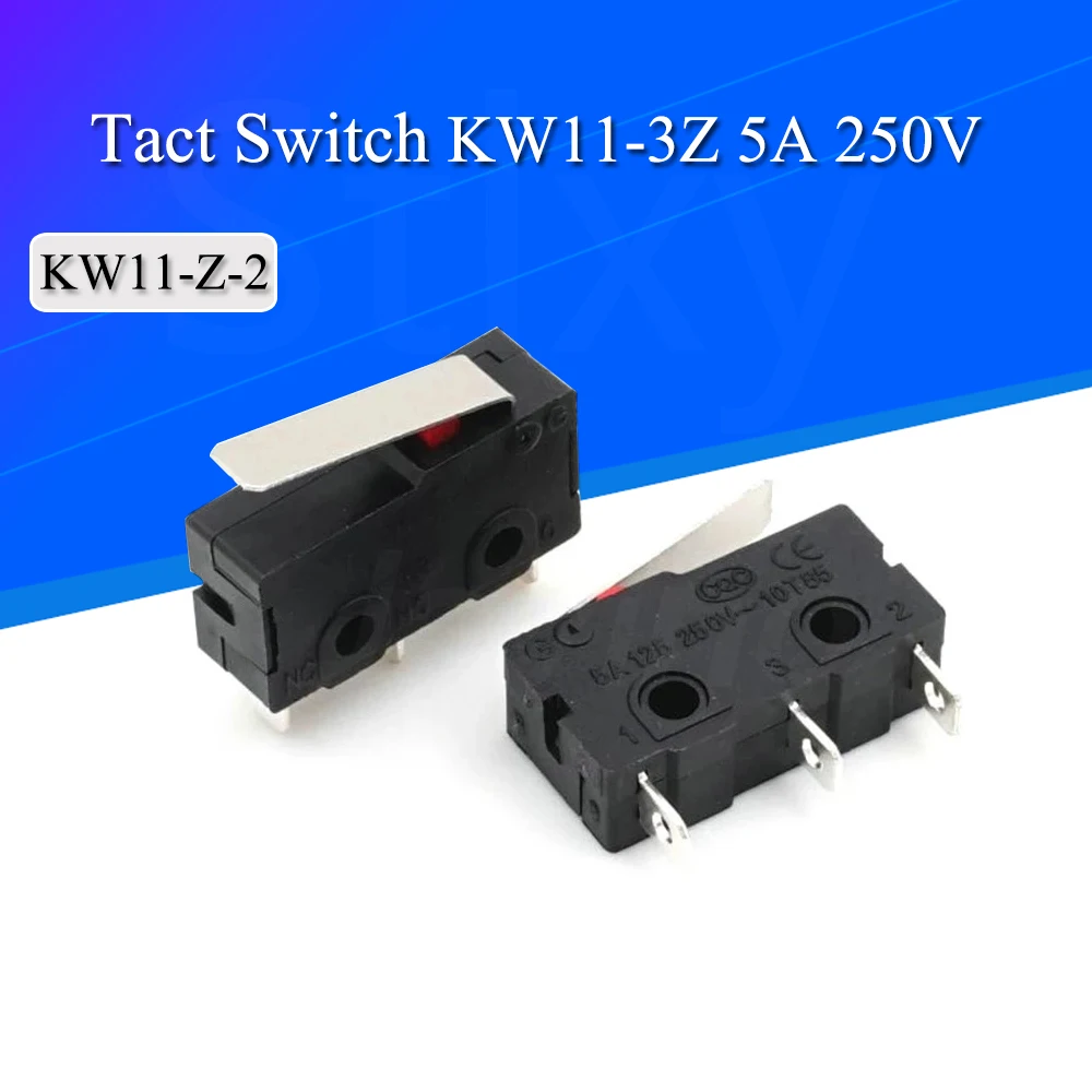 10PCS Tact Switch on off KW11-3Z 5A 250V Microswitch 3PIN Buckle New Straight Handle Switch The ...