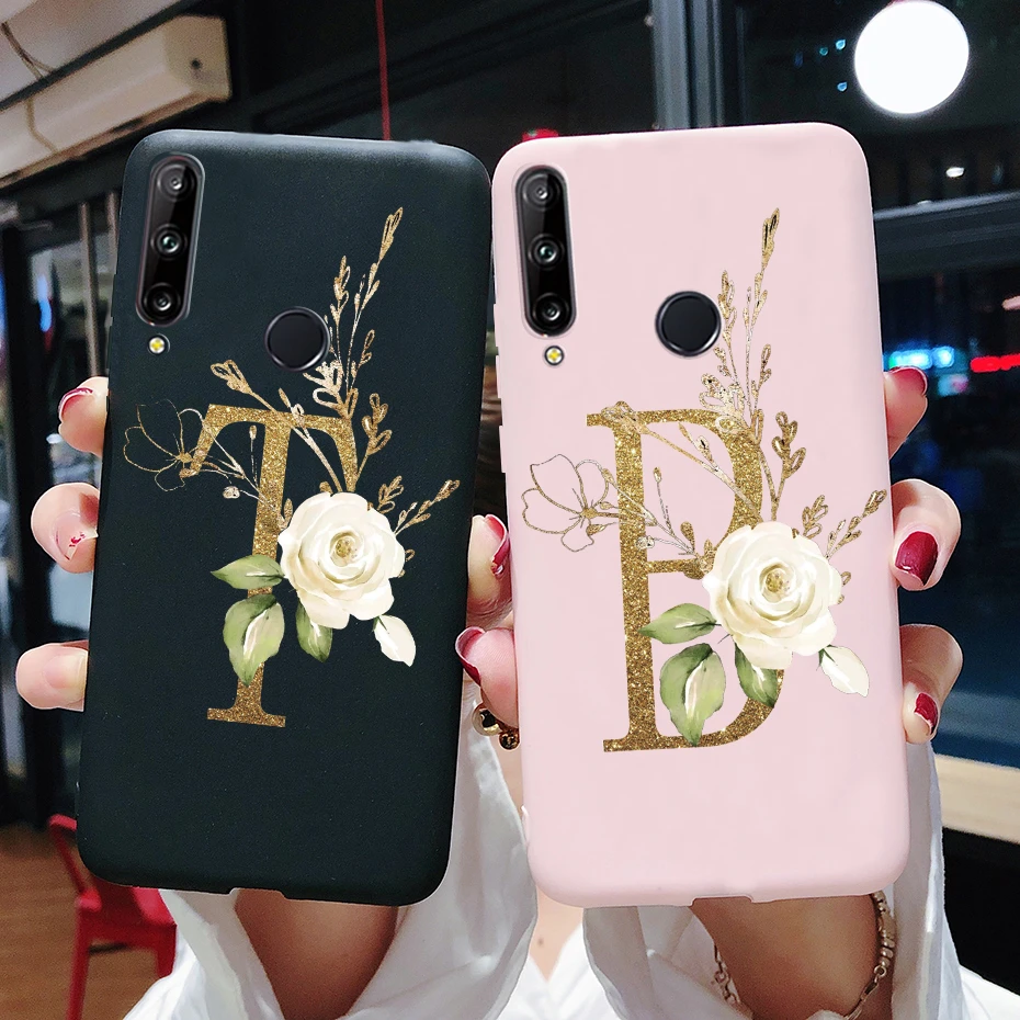 For Huawei Y7p Y6p Case Cute Letters Soft Silicone Back Cover For ...