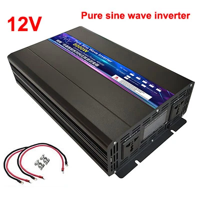 Inversor 12v 24v 48v para ac 220v 8000w 10000w 12000w onda senoidal pura inversor de energia ...