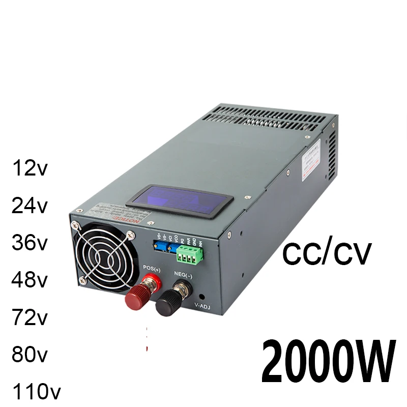 2000W Switching Power Supply 12V 24V 36V 48V 60V 80v 110V 150A 30A 40A ...