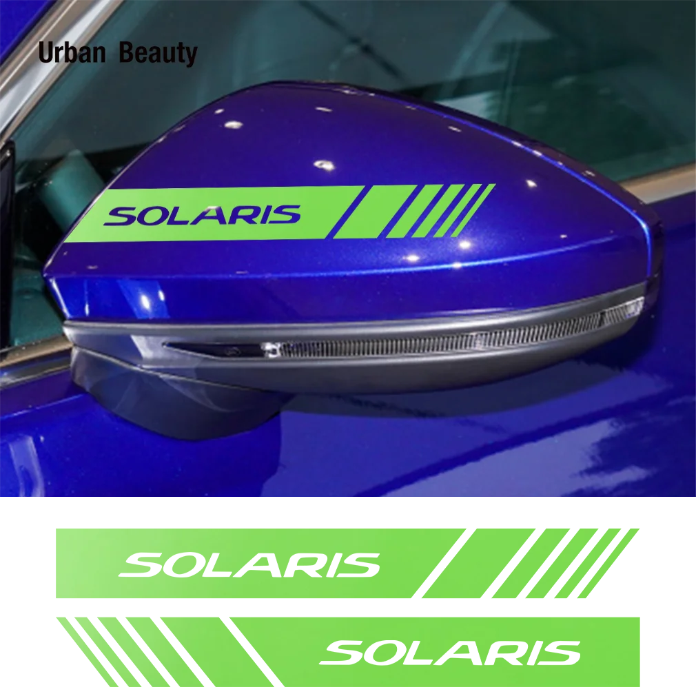 2PCS-Car-Rearview-Mirror-Stickers-Vinyl-Film-Decals-For-Hyundai-SOLARIS ...