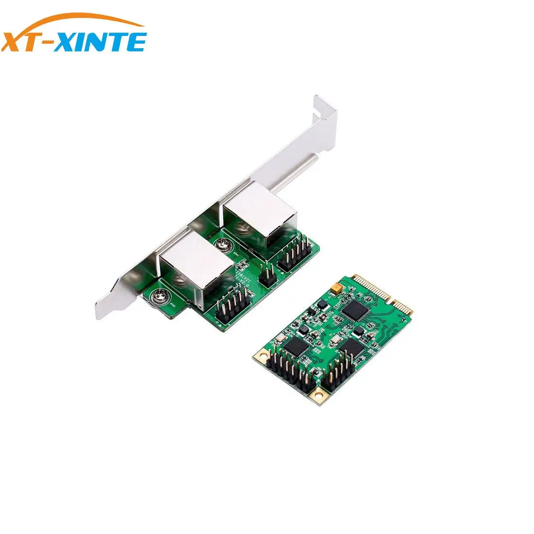 XT-XINTE Mini PCI-Express Dual Gigabit Ethernet Controller Card RTL8111 ...