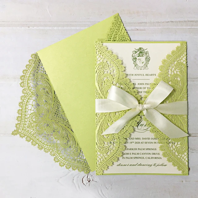 Lime Green Wedding Invitations