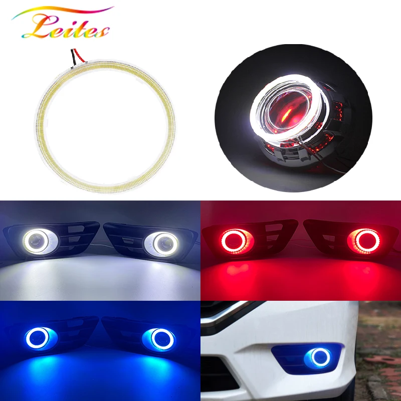 Faro LED de Ojos de Ángel para coche y motocicleta, anillo de agujero ...