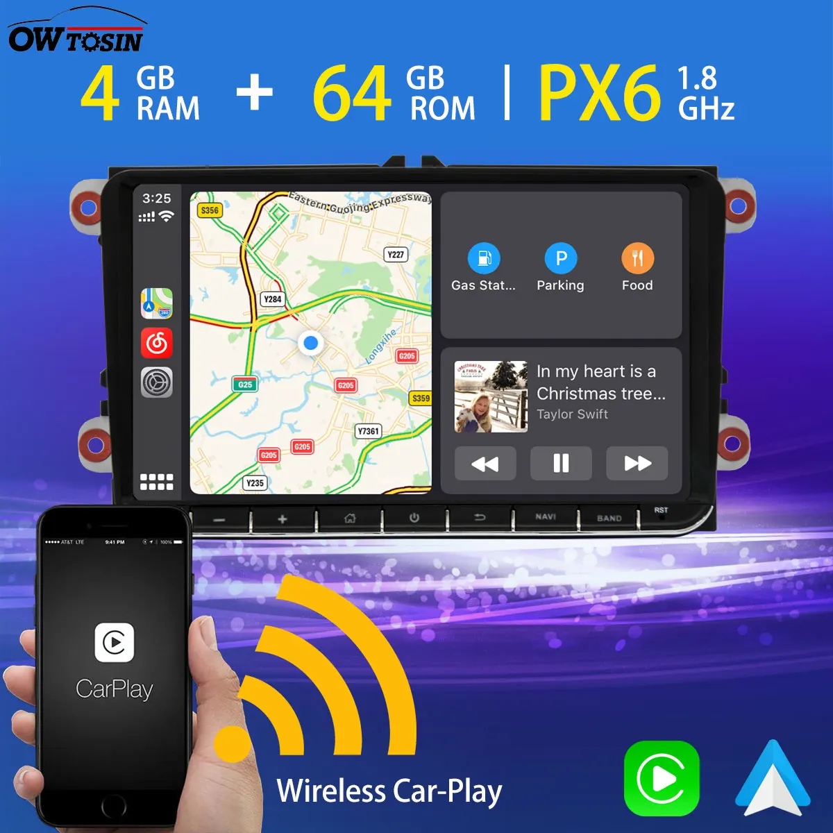 Radio Multimedia con GPS para coche, Radio con reproductor, Android 10 ...